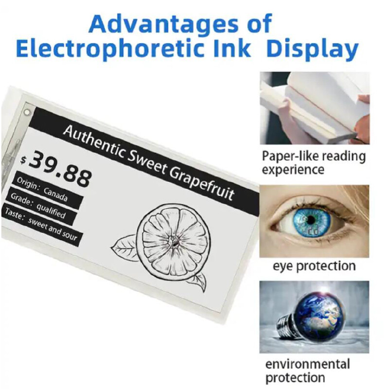 2.9 pulgadas ESL Electrónico Epaper Display Eink Digital Etiqueta de ...